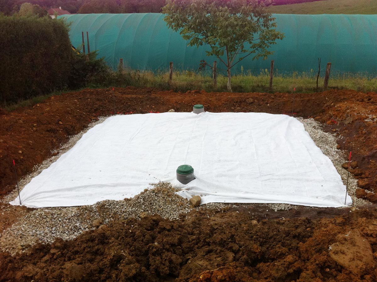 Bacs filtrants pour assainissement individuel